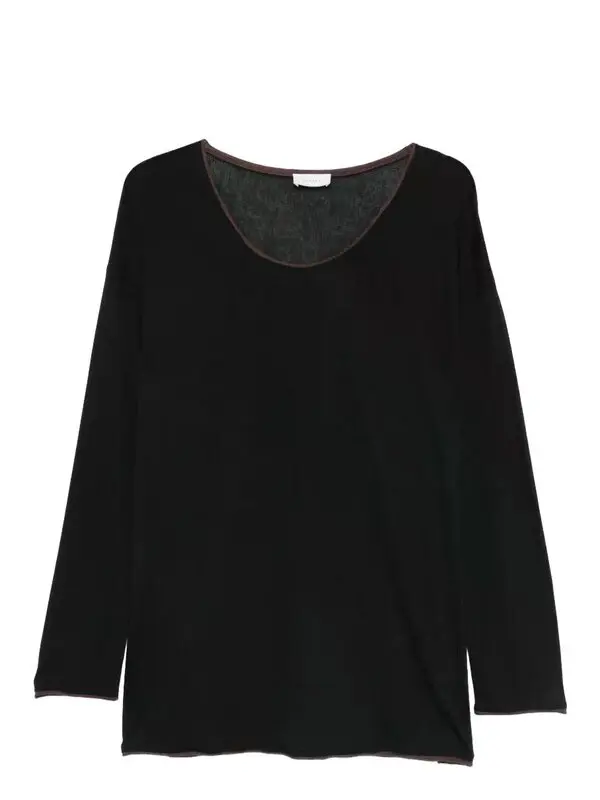 RUOHAN Charcoal Toma Long-sleeved Top - Black