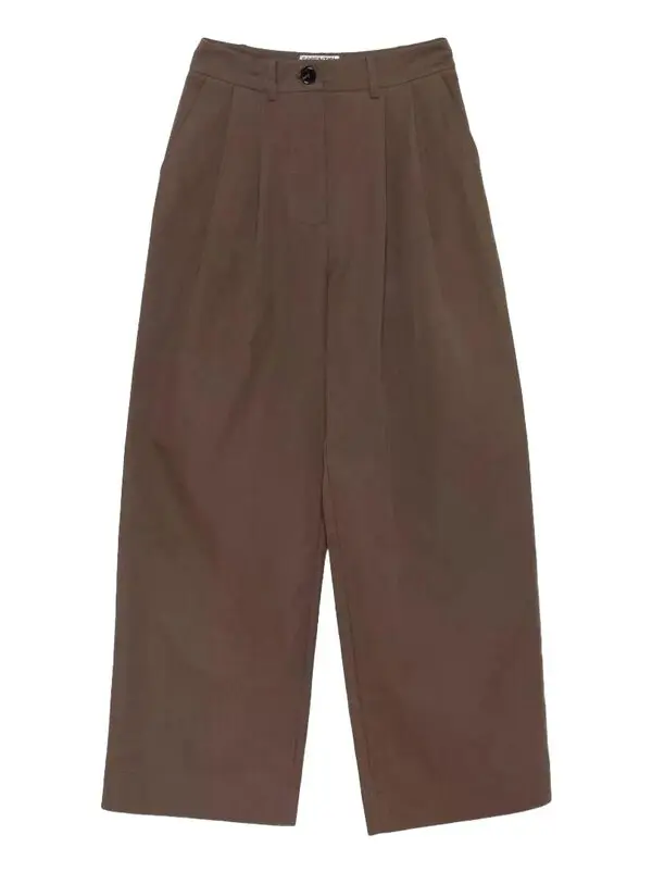Essentiel Antwerp Pleated Trousers - Brown