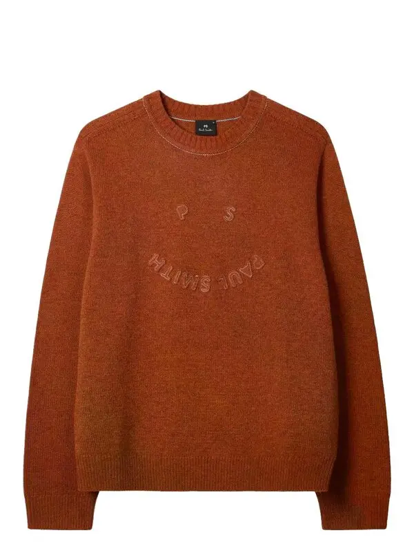 Paul Smith Embroidered Crew-neck Sweater - Orange