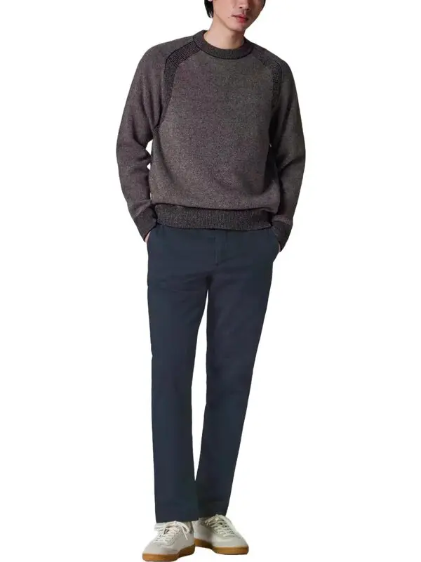 Paul Smith Crew-neck Panelled Sweater - Grey