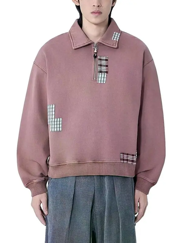 STORY MFG. Patchwork Sweatshirt - Pink