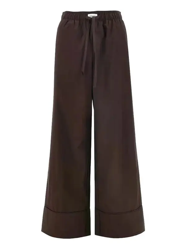 ENTIRE STUDIOS Drawstring Palazzo Trousers - Brown