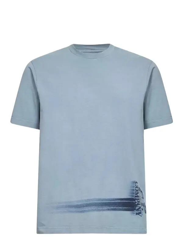 C.P. COMPANY Graphic-print Logo T-shirt - Blue