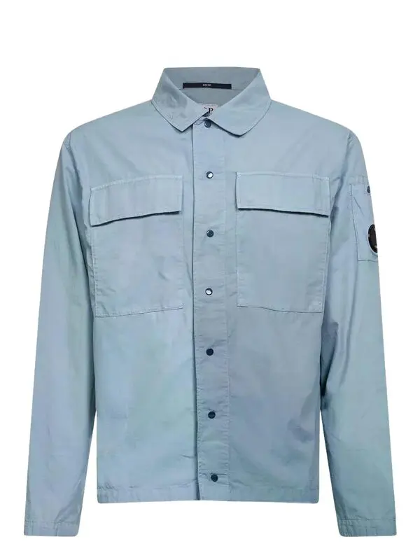 C.P. COMPANY Snap-button Flap-pocket Shirt - Blue