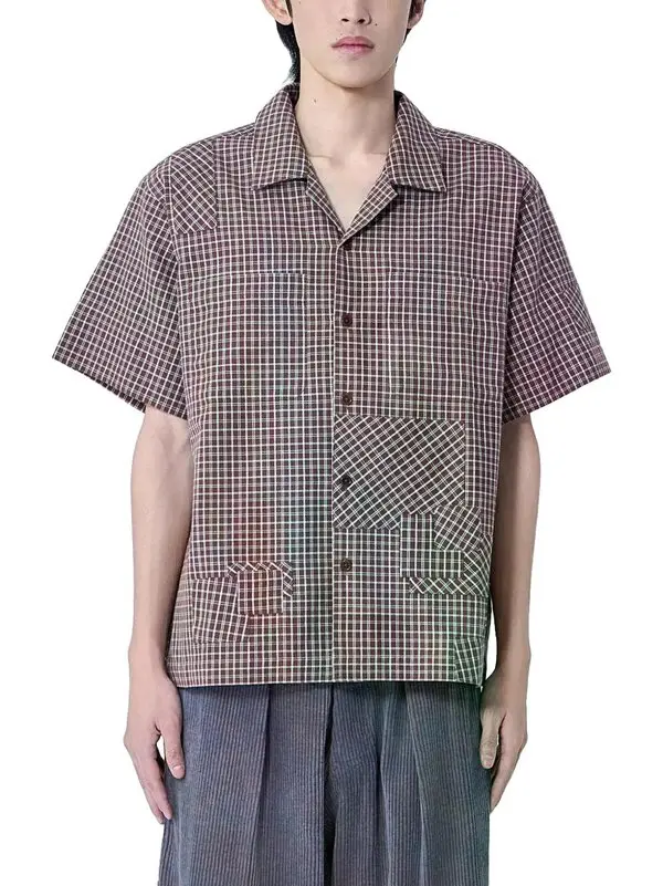 STORY MFG. Check-pattern Shirt - Brown