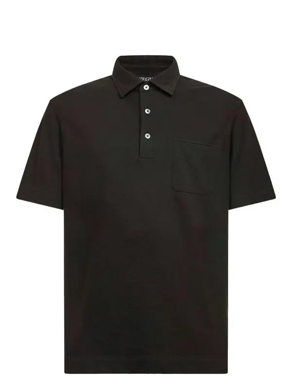 Zegna Chest-pocket Polo Shirt - Brown