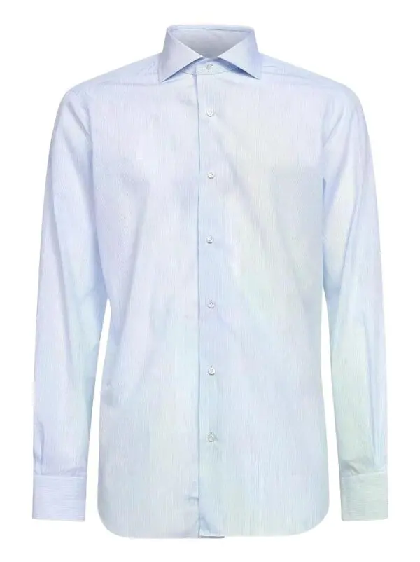 BARBA NAPOLI Striped Shirt - Blue