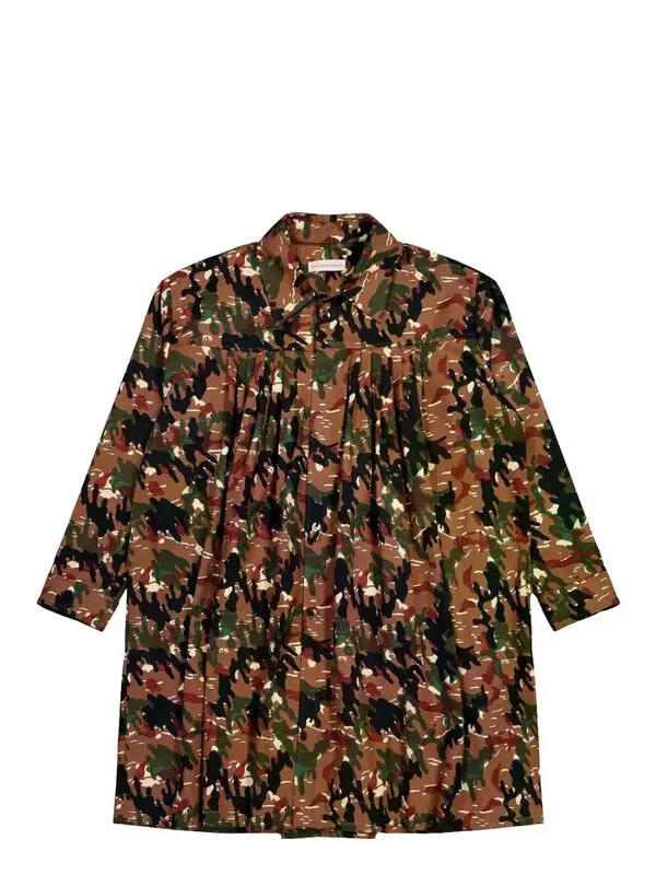 WALTER VAN BEIRENDONCK Painter Camouflage Pockets Coat - Brown