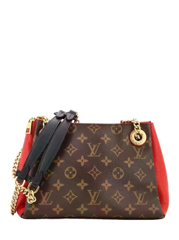 LOUIS VUITTON Surene Bb Shoulder Bag Monogram Canvas With Leather - Red