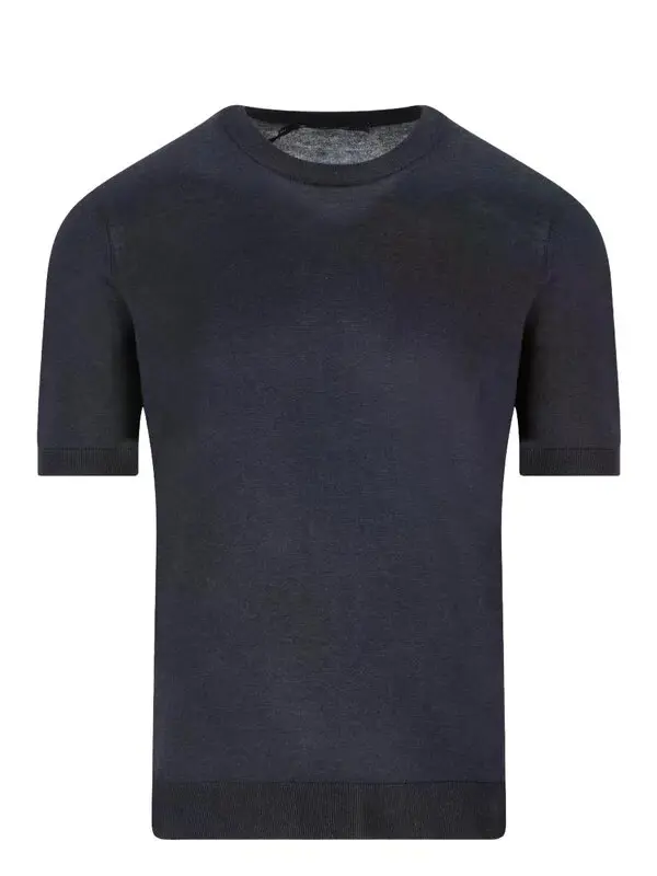 Tagliatore Ribbed T-shirt - Blue