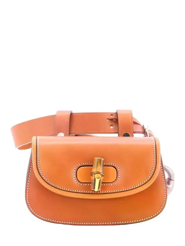 Gucci Bamboo 1947 Leather Mini Belt Bag - Brown