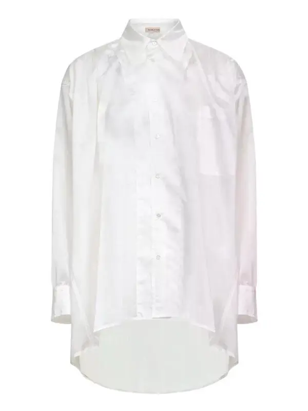 BLANCA VITA Dropped-shoulder Shirt - White