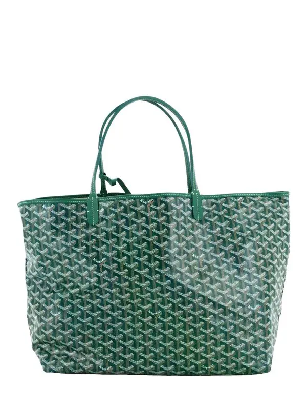 Goyard Saint Louis Coated Canvas Gm Tote Bag - Green
