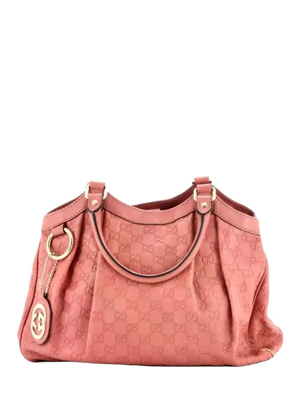 Gucci Sukey Sima Leather Medium Tote - Pink