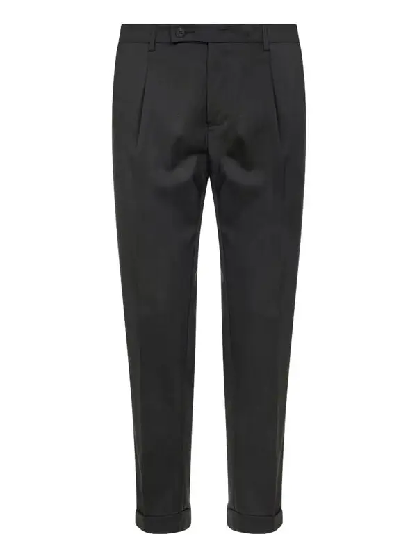 D4.0 Pleated-front Trousers - Grey