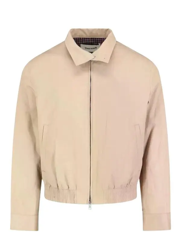 TONYWACK Cotton Bomber Jacket - Neutrals