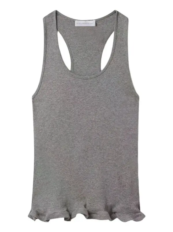 Stella McCartney Ruffled-hem Tank Top - Grey