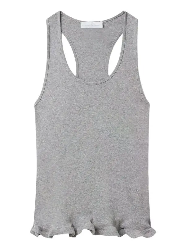 Stella McCartney Ruffled-hem Tank Top - Grey