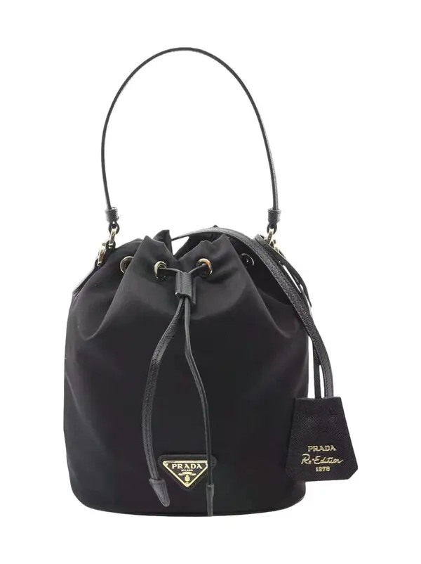 Prada 2013-2025 Re-edition 1978 Bucket Bag - Black