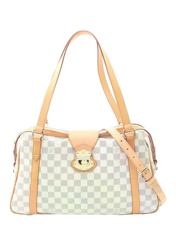LOUIS VUITTON 2009 Damier Azur Stresa Pm Shoulder Bag - White