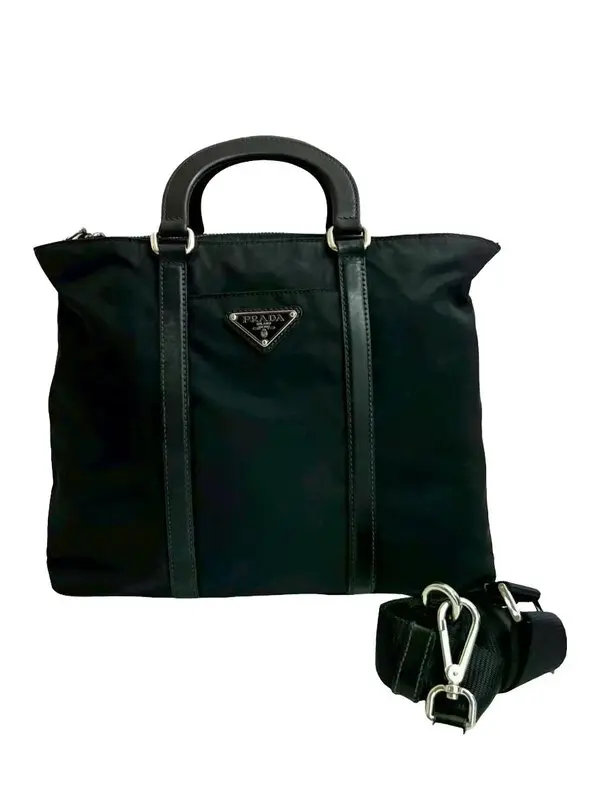 Prada Tessuto Satchel - Black