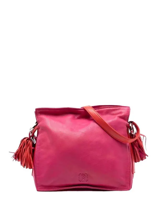Loewe 2012 Nappa Flamenco Tassel 22 Crossbody Bag - Pink
