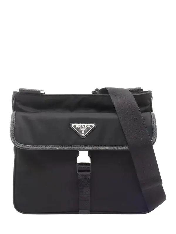 Prada 2013-2025 Tessuto Crossbody Bag - Black
