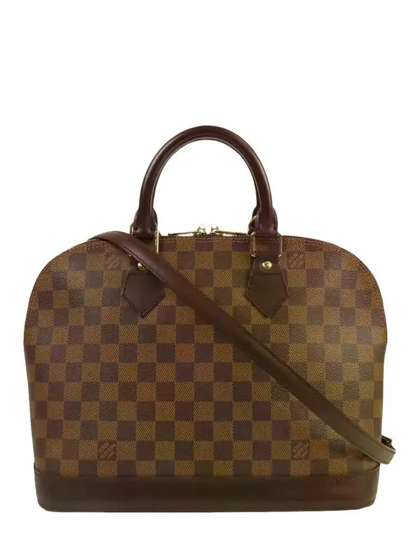 LOUIS VUITTON 2006 Damier Ebene Alma Pm Handbag - Brown