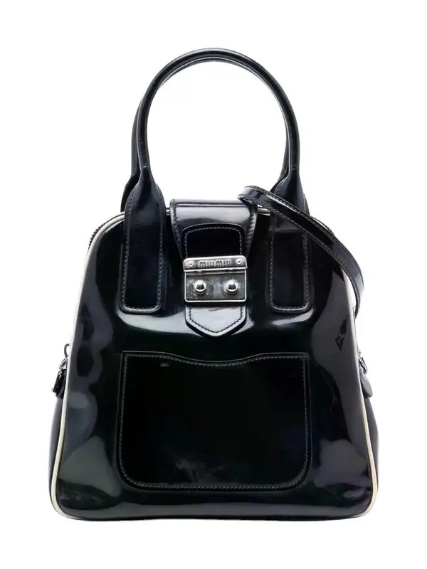 Miu Miu 2021-2025 Patent Satchel - Black