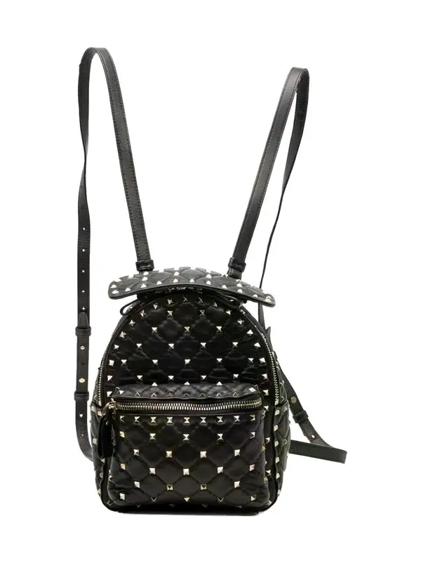 Valentino Garavani 2000-2017 Mini Nappa Rockstud Spike Backpack - Black