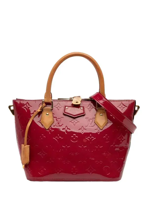 LOUIS VUITTON 2014 Monogram Vernis Montebello Pm Satchel - Red