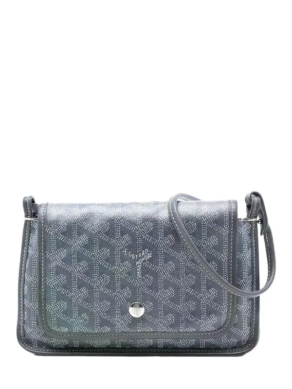 Goyard 2018 Goyardine Plumet Pocket Wallet Crossbody Bag - Grey
