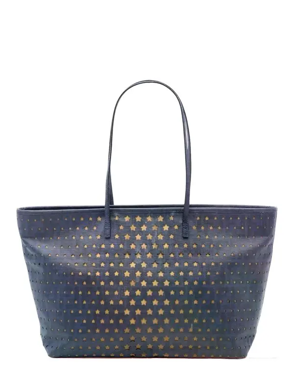 Fendi Medium Laser Cut Star Roll Tote Bag - Blue