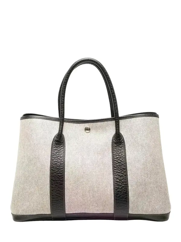 Hermès 2002 Toile And Negonda Garden Party 36 Tote Bag - Grey