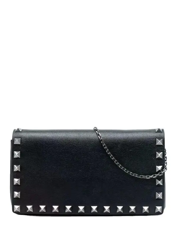 Valentino Garavani Leather Rockstud Crossbody Bag - Black