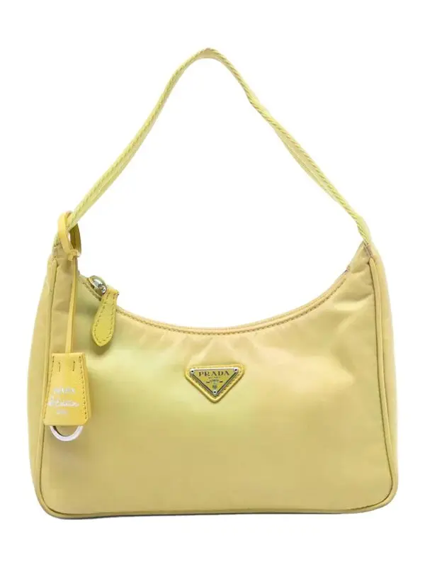 Prada Re-edition 2000 Mini Tessuto Shoulder Bag - Yellow