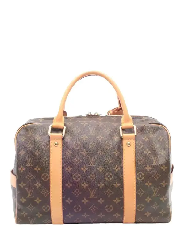 LOUIS VUITTON 2006 Monogram Carryall Travel Bag - Brown