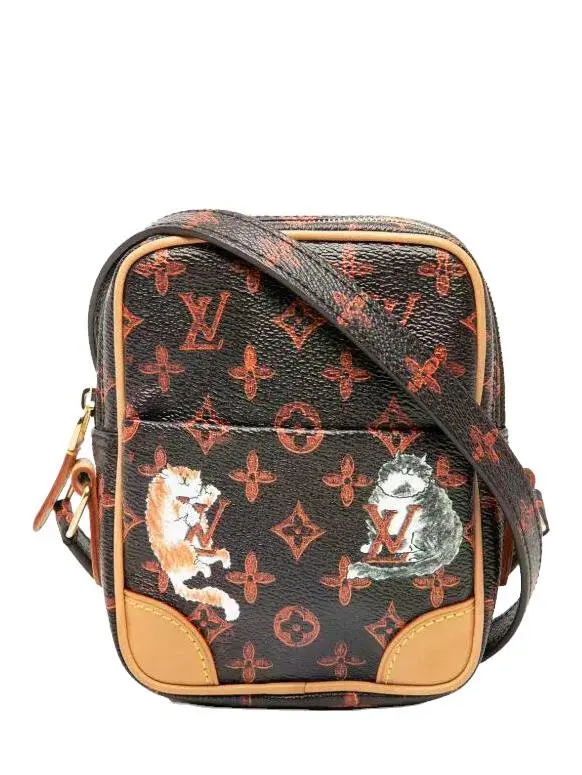 LOUIS VUITTON 2018 Grace Coddington Catogram Paname Pm - Brown