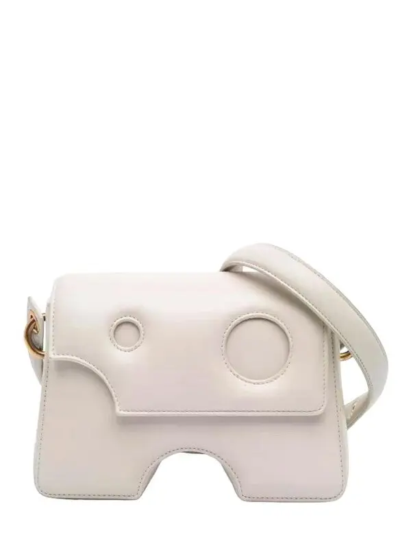 Off-White Leather Burrow 22 Crossbody Bag - White