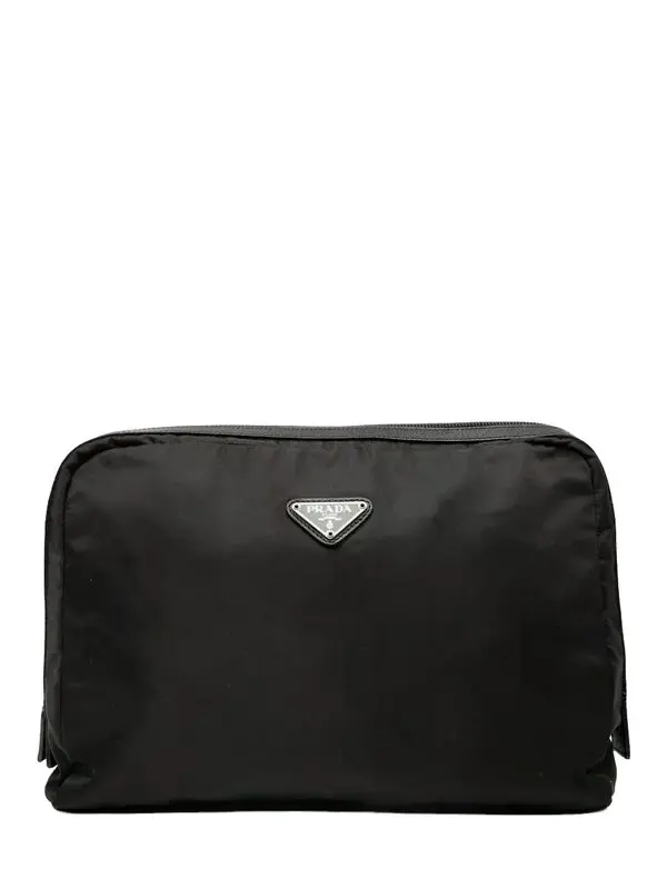 Prada Tessuto Cosmetic Pouch - Black