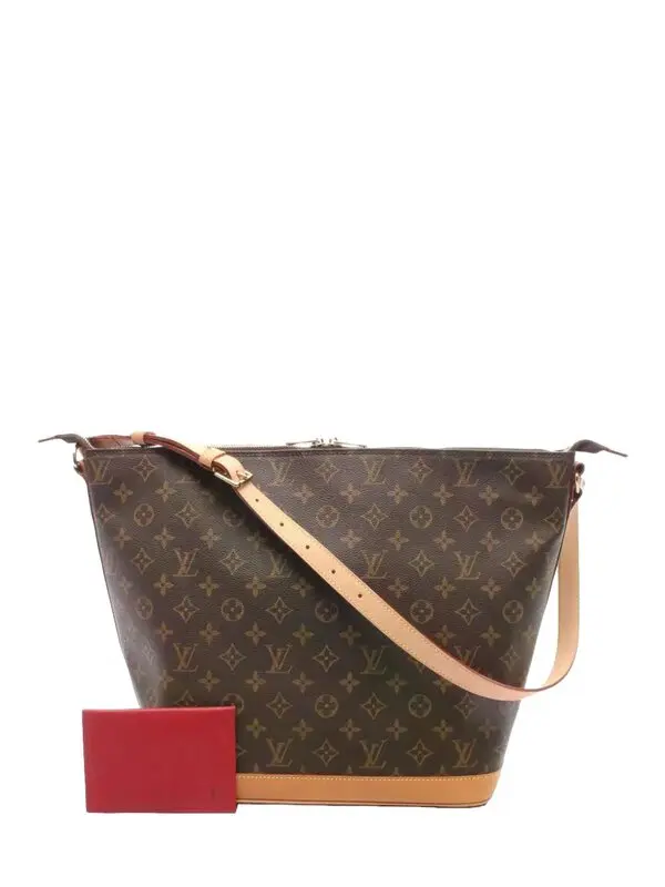 LOUIS VUITTON 2002 Monogram Amfar Three Shoulder Bag - Brown