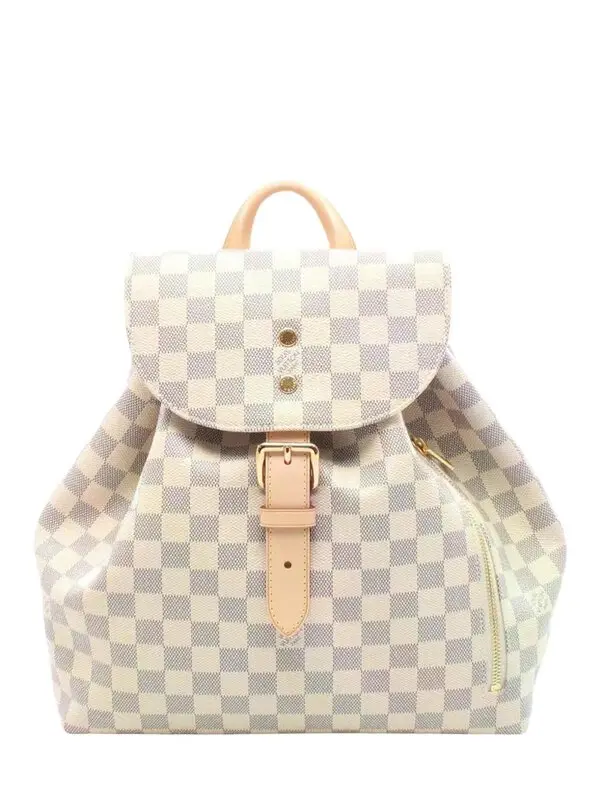 LOUIS VUITTON 2019 Damier Azur Sperone Backpack - White