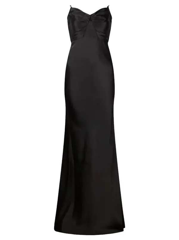 Elisabetta Franchi Sleeveless Maxi Dress - Black