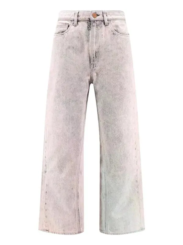 3x1 Bleached Straight Jeans - Grey