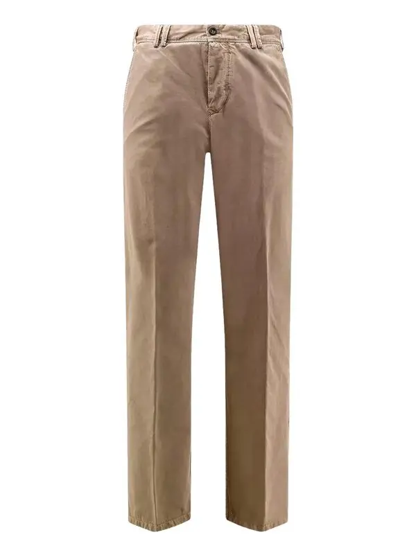 PT TORINO Michael Deluxe Cotton Trousers - Neutrals