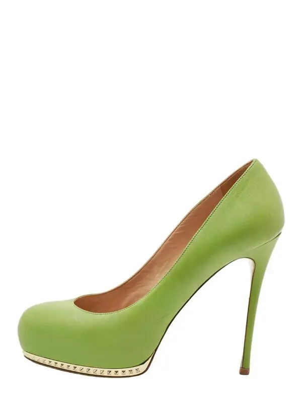 Valentino Garavani 120mm Studded Platform Pumps - Green