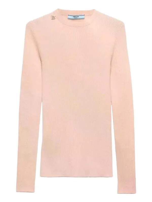 Prada Wool Crew-neck Sweater - Pink