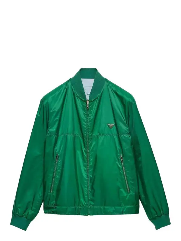 Prada Re-nylon Bomber Jacket - Green
