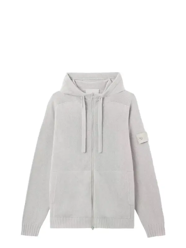 Stone Island Zipped Hoodie - Grey