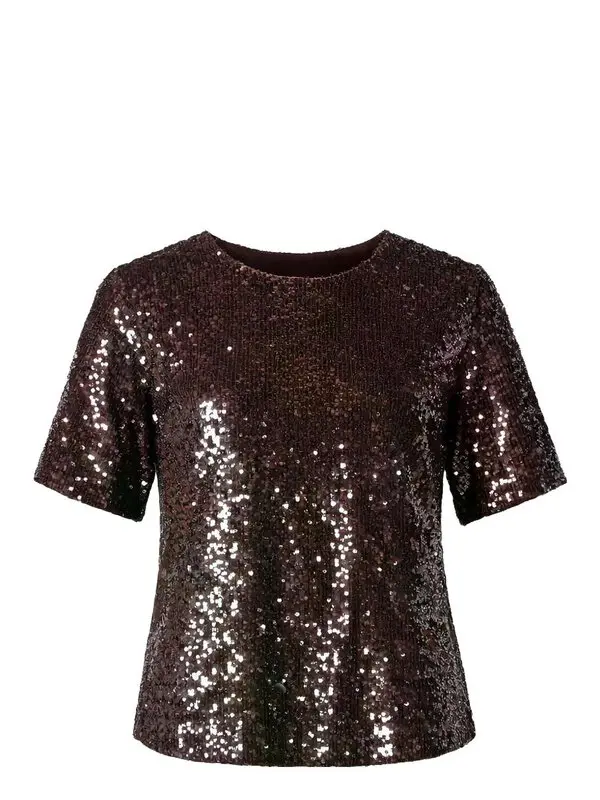 P.a.r.o.s.h Sequin Blouse - Brown